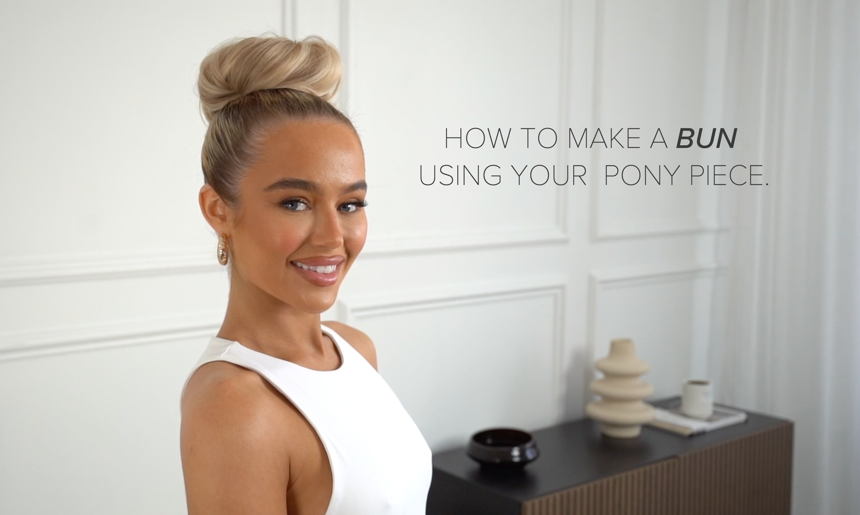 HOW TO MAKE A BUN USING YOUR PONY PIECE – Hair Choice Luxury Hair ...