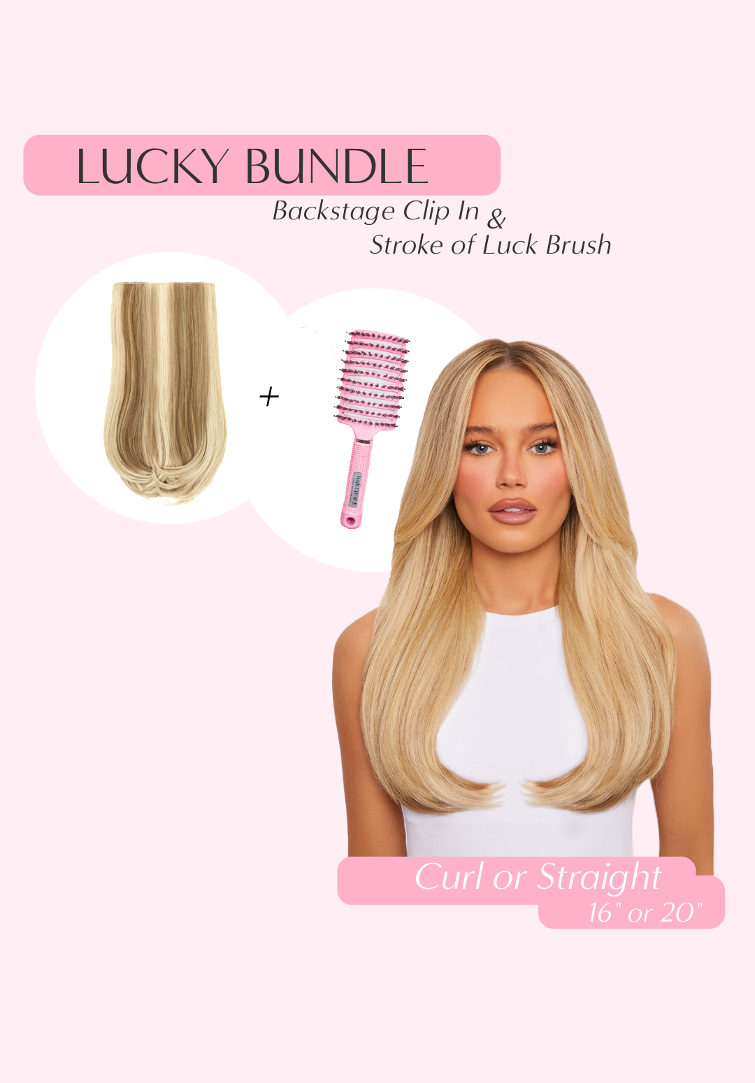 Backstage & Stroke of Luck Brush – Hair Choice Luxury Hair Extensions